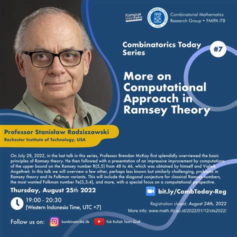 Combinatorics Today Series 2022 7 More On Computational Approach In