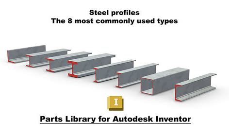 Steel Profiles Cad Library For Autodesk Inventor 3d Model Cgtrader