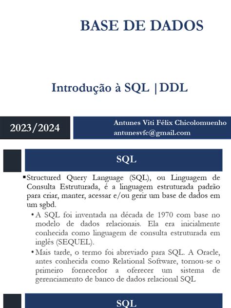Bd 005 Introducao A Sql Pdf