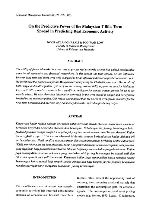 Pdf Capm Or Apt A Comparison Of Two Asset Pricing Models For Malaysia