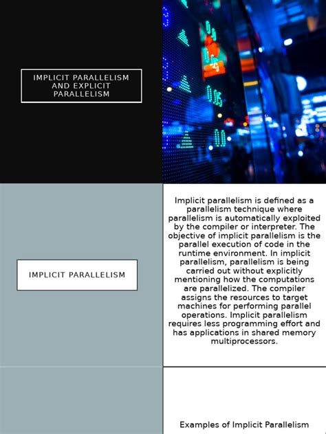 Implicit Parallelism And Explicit Parallelism Pdf Parallel Computing Process Computing