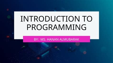 Introduction To Programming And Python Pptx Programming Languages Computing