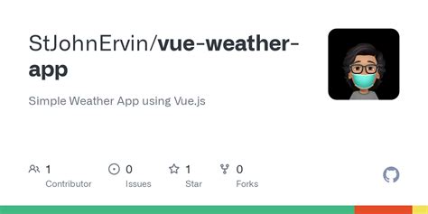 Github Stjohnervin Vue Weather App Simple Weather App Using Vue Js
