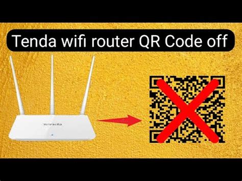 How To Tenda Wifi Router QR Code Off Tenda Routerka QR Off Kra YouTube