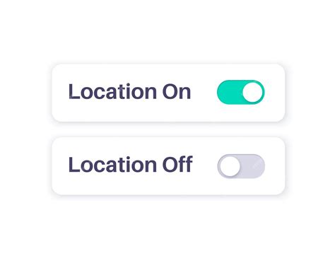 Premium Vector Gps Activation Toggle