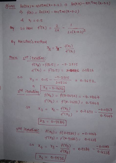 [solved] Need Help With Newtons Method Very Confused Use Newtons Method Course Hero