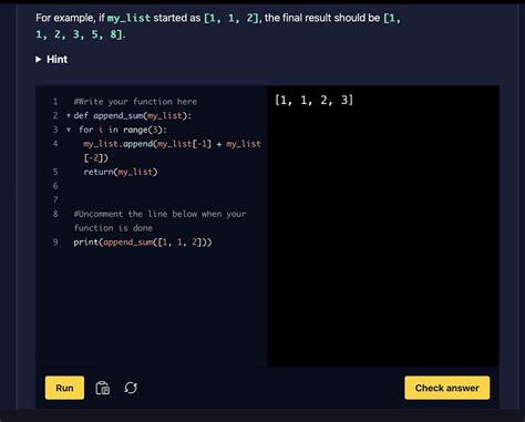 Need Help With Introduction To Computer Science Append Question Data Science Codecademy Forums