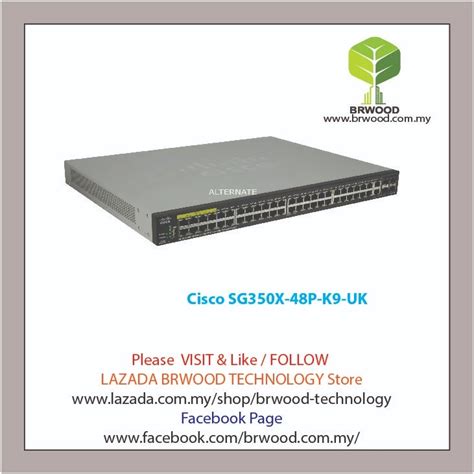 Cisco Sg350x 48p K9 Uk 48 Port Gigabit Poe Stackable Switch Cctv