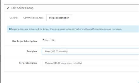 Create Recurring Vendor Plans With Stripe Subscriptions Multimerch