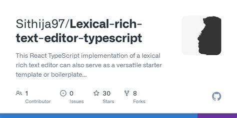 Github Sithija97lexical Rich Text Editor Typescript This React
