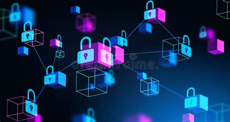 Lock And Cybersecurity Data Protection And Internet Privacy Stock Illustration Illustration