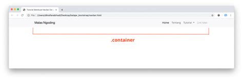 Tutorial Bootstrap 4 27 Navbar Bootstrap 4 Malas Ngoding