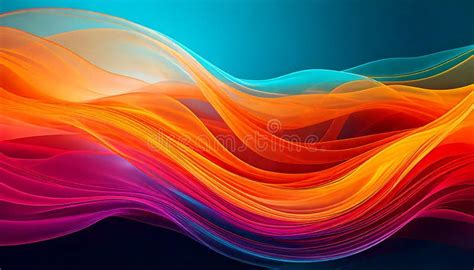 Vibrant And Dynamic Abstract Waves Create A Mesmerizing Visual