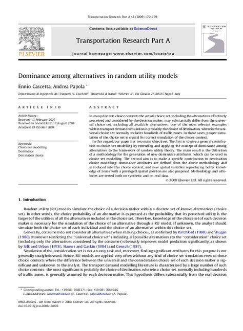 Dominance Among Alternatives In Random Utility Models