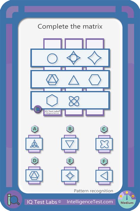 Complete The Matrix Pattern Recognition