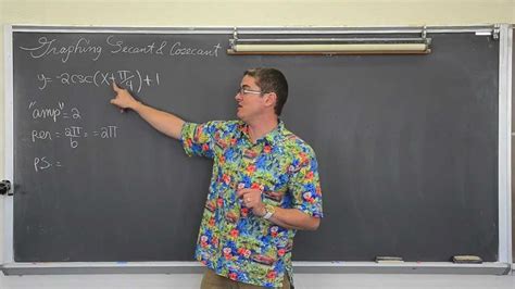 Graphing Secant And Cosecant W T Table Youtube