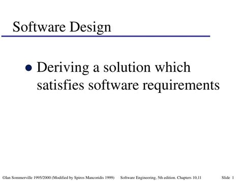 PPT Software Design PowerPoint Presentation Free Download ID 479899