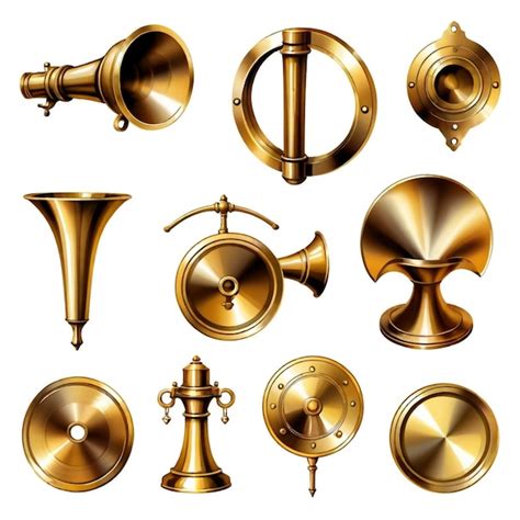 A Collection Of Brass And Brass Items Including A Brass Bell Premium