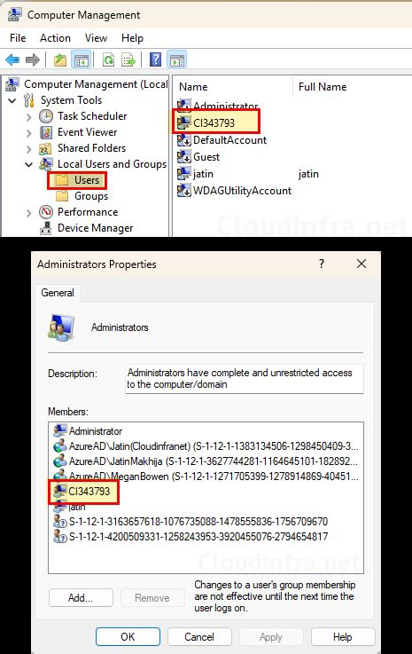 automatic account management in windows laps