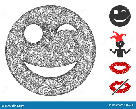Wink Smiley Emoticon Icon Emoji Isolated On White Background Suitable For Web Use Cartoon