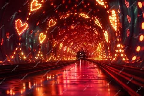 Premium Photo Journey Into The Heart Of Romance As The Tunnel Of Generative Ai