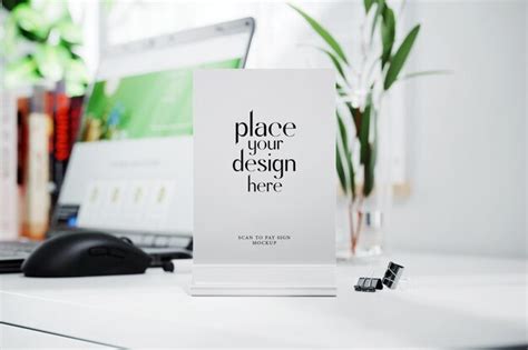 Premium PSD Psd Scan Stand Mockup