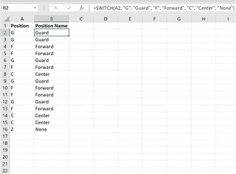 How To Write A Case Statement In Excel With Example