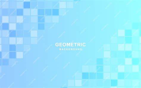 Premium Vector Abstract Geometric Blue Shapes Background