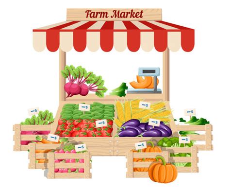 Vintage Farmers Market Clip Art