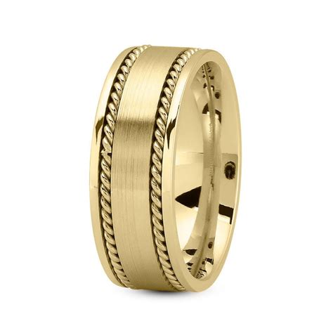 8mm Gold Wedding Band Comfort Fit Hotsell