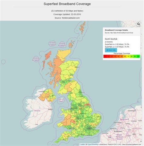 Browse Maps And Check Broadband Performance And Coverage Across The Uk