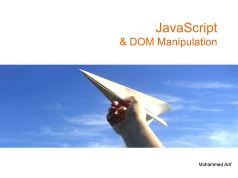 Javascript And Dom Manipulation Ppt Web Design And Html Internet