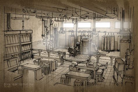 Robert Kondo — Door Tech Lab Sketches For Monsters University