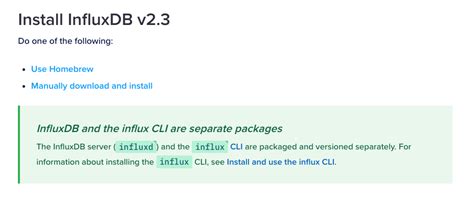 Add Clarification For Getting Started With Influx CLI Page Issue