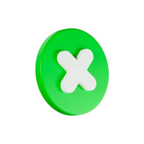 Green Multiplication Sign