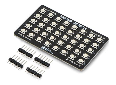 Device Prototype Micromis LED Shield A Module With A 5x8 LED Matrix For Micromis Base V1