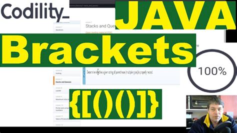 Codility Brackets Solution Youtube