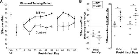 Figure 3 From Training In A Cooperative Bimanual Skilled Reaching Task