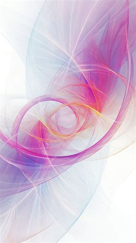 Abstract Swirls Of Pastel Colors Creating A Soft Ethereal Atmosphere Stock Illustration