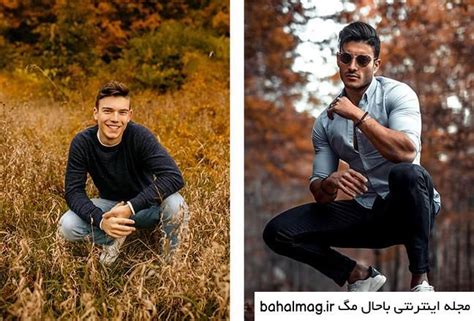 ژست عکس پسرانه طبیعت ️ بهترین تصاویر