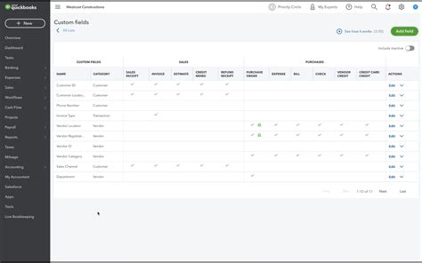 create and edit custom fields