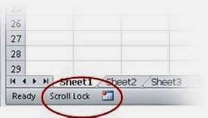 Scroll Lock Option In Excel
