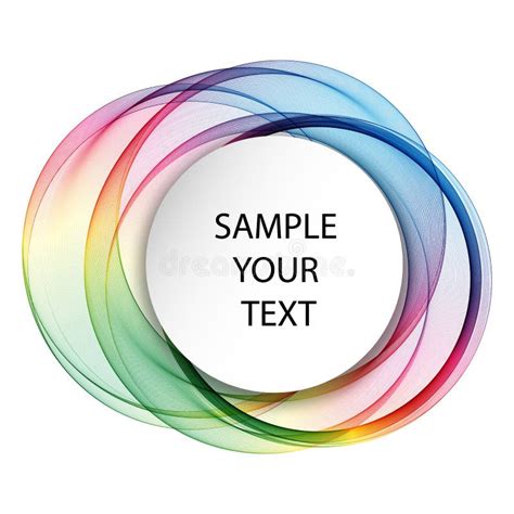 Abstract Vector Wave Pattern Color Round Wave Presentation Template