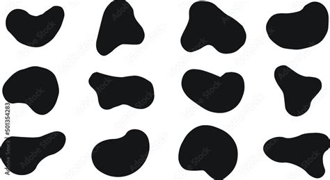 Random Blotch Inkblot Organic Blob Blot Random Blob Organic