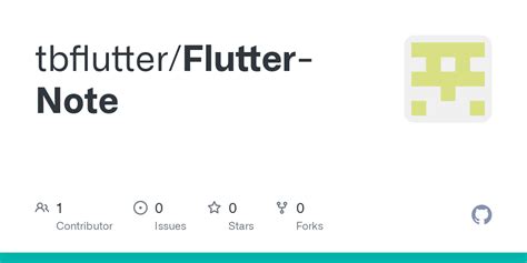 github tbflutter flutter note