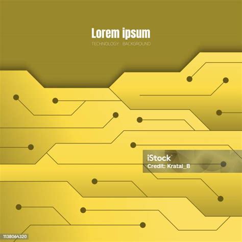 골드 회로 기술 추상적인 배경 혁신적인 디지털 시스템 공간 벽지 웹 사이트 커버 포스터 배너 브로셔 평면 벡터 그래픽 디자인에