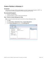 Create A Partition In Windows Step By Step Guide With Course Hero