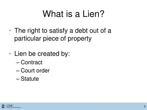 Ppt Understanding Personal Property Tax Liens Insights From Unc Sog