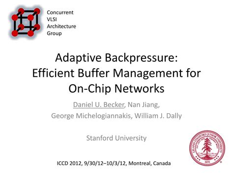 Ppt Adaptive Backpressure Efficient Buffer Management For On Chip