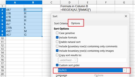 Sorting In Electronics Way English Ask Libreoffice